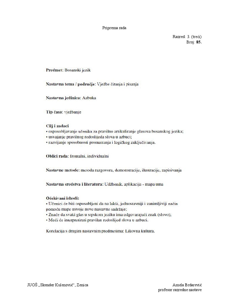 Citanje I Pisanje - Azbuka | PDF