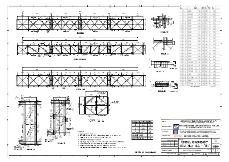 GA 220KV Beam '2B1'-16.08.19 Model | PDF