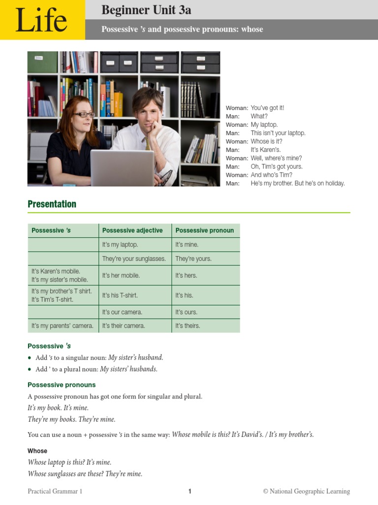 Beginner Unit 3a | PDF | Noun | Plural