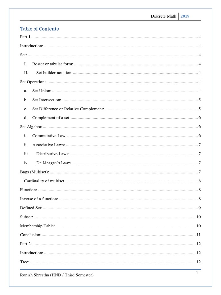 Discrete Math | PDF | Vertex (Graph Theory) | Boolean Algebra