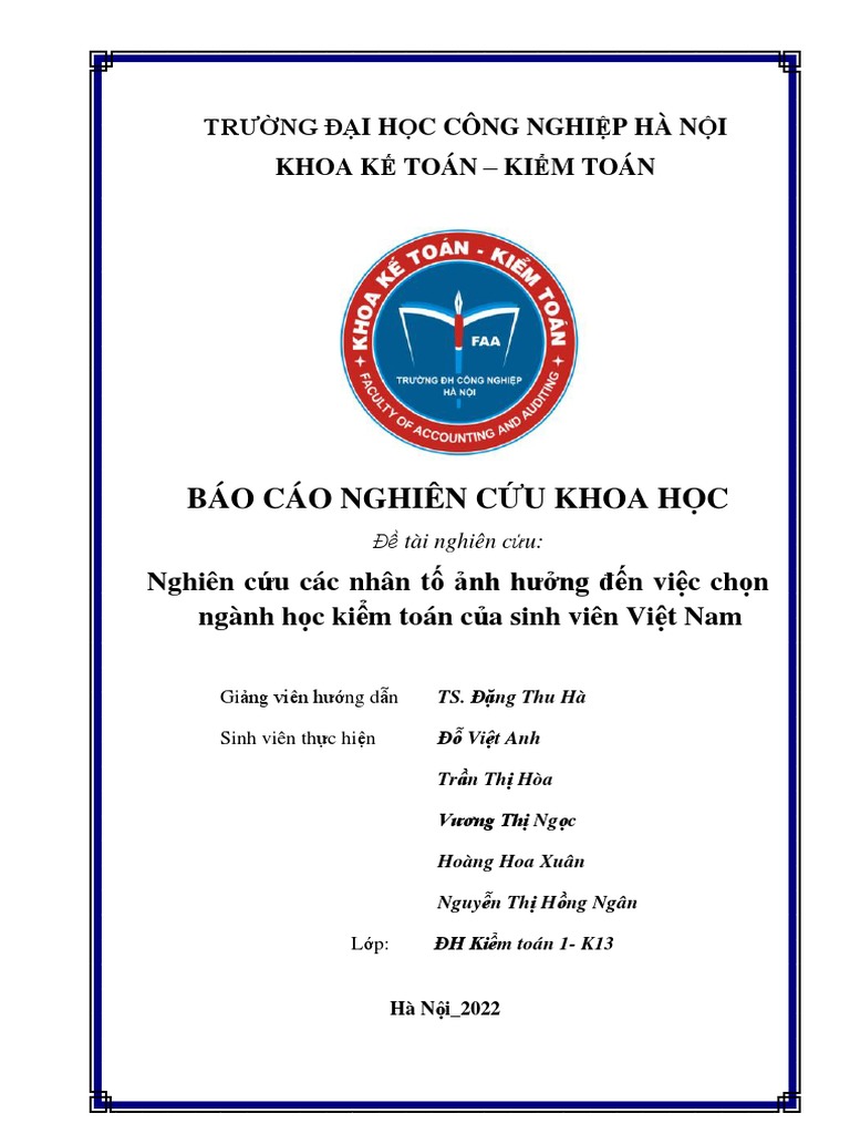 Final NCKH T5 2022 | PDF