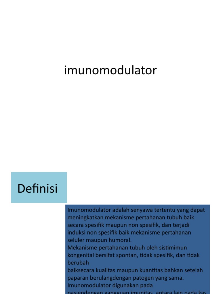 Imunomodulator | PDF