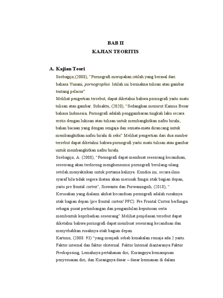 Bab II Kajian Teoritis | PDF