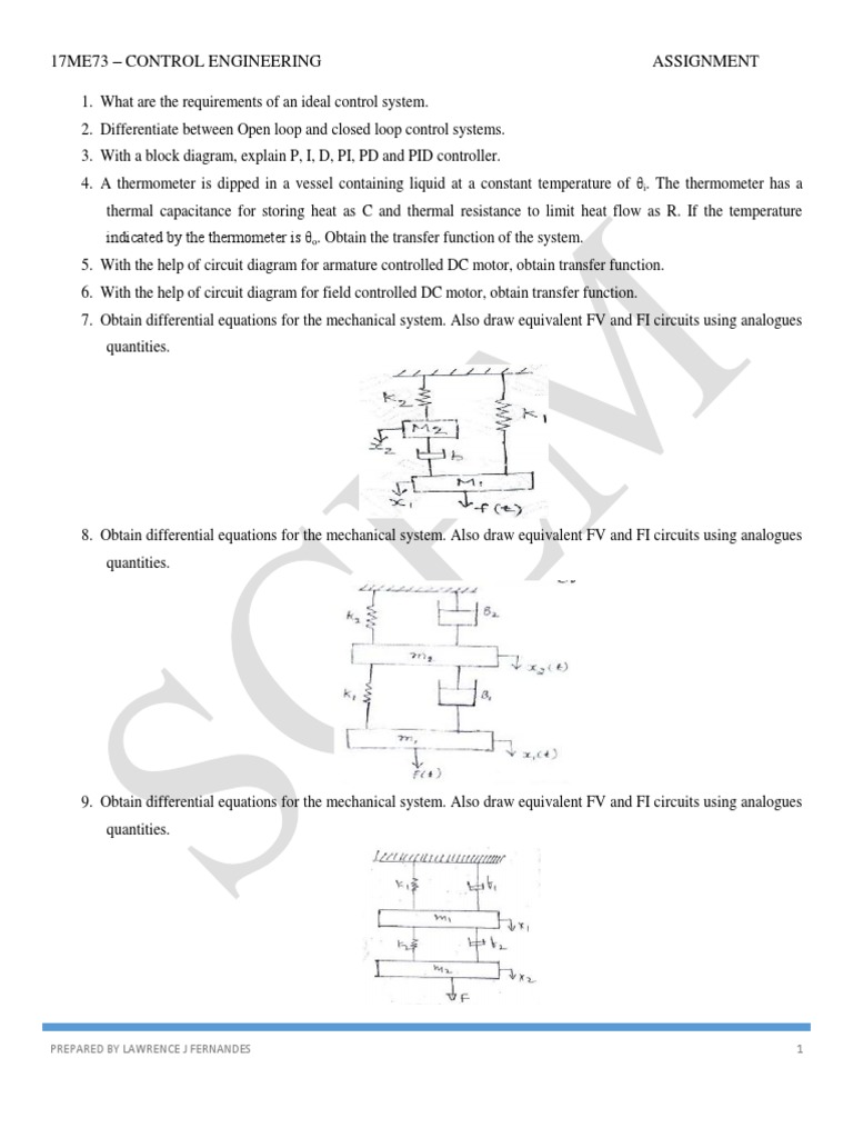 Control Engineering Vtu Pdf Telecommunications Engineering