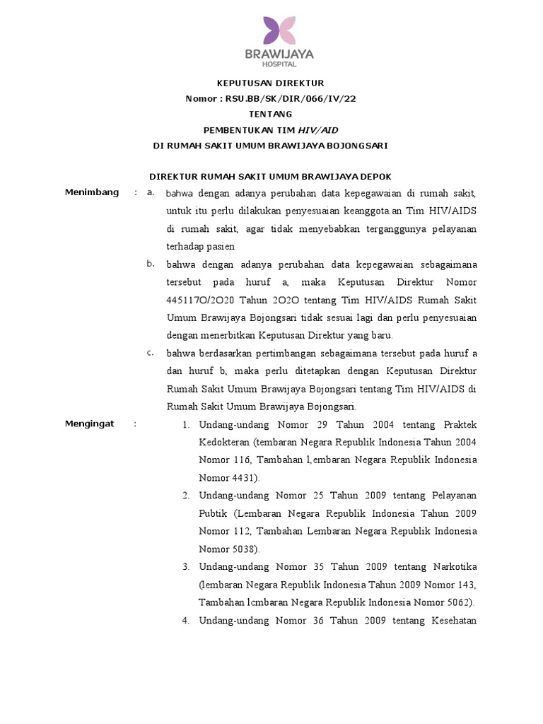 SK Hiv | PDF | Kesehatan Holistik