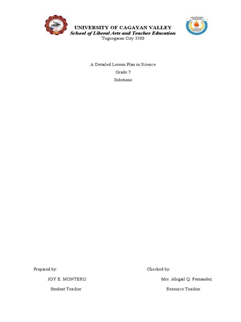 DLP Grade 7 Concentration of Solution | PDF | Solubility | Physical ...