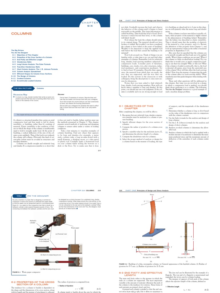 Chap 6 | PDF | Buckling | Column
