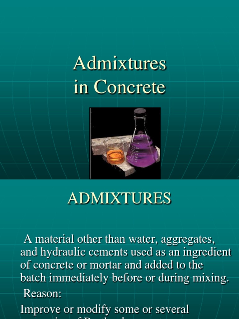 2 Con Tech Admixtures | PDF | Concrete | Cement