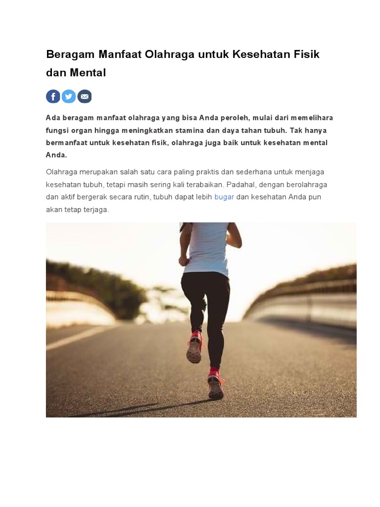 Beragam Manfaat Olahraga | PDF