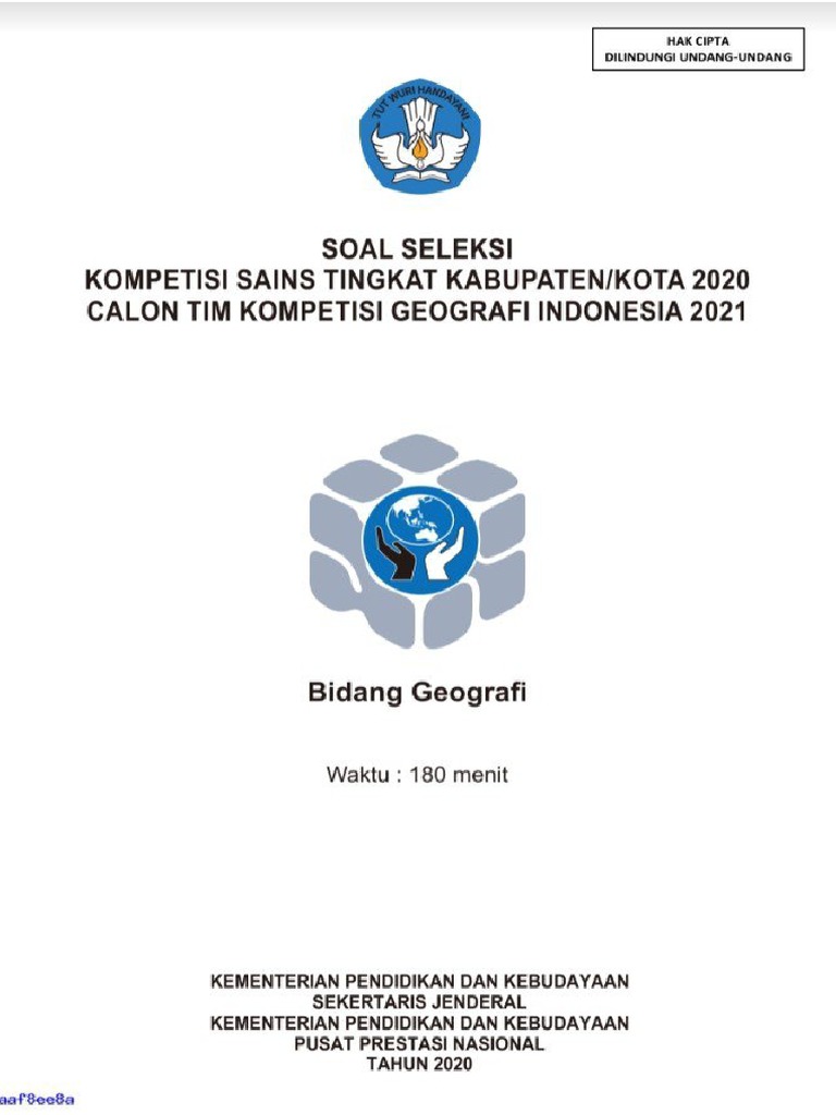 OSN-K Geografi SMA 2020 | PDF
