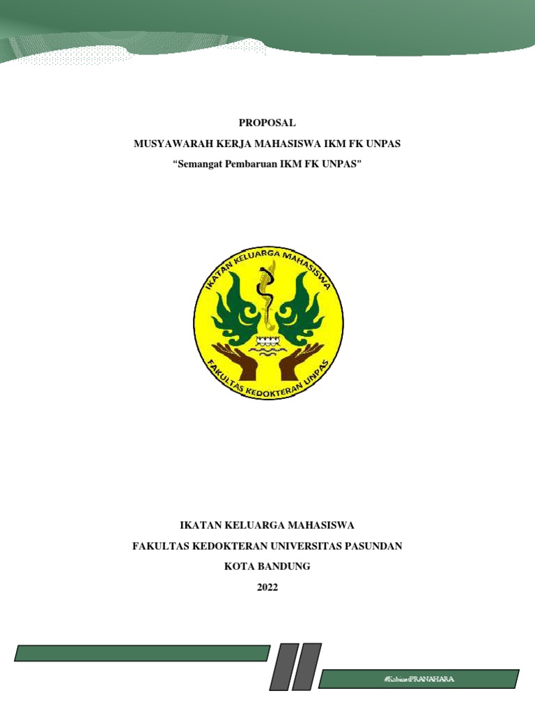 Musyawarah Kerja IKM FK UNPAS 2023 | PDF