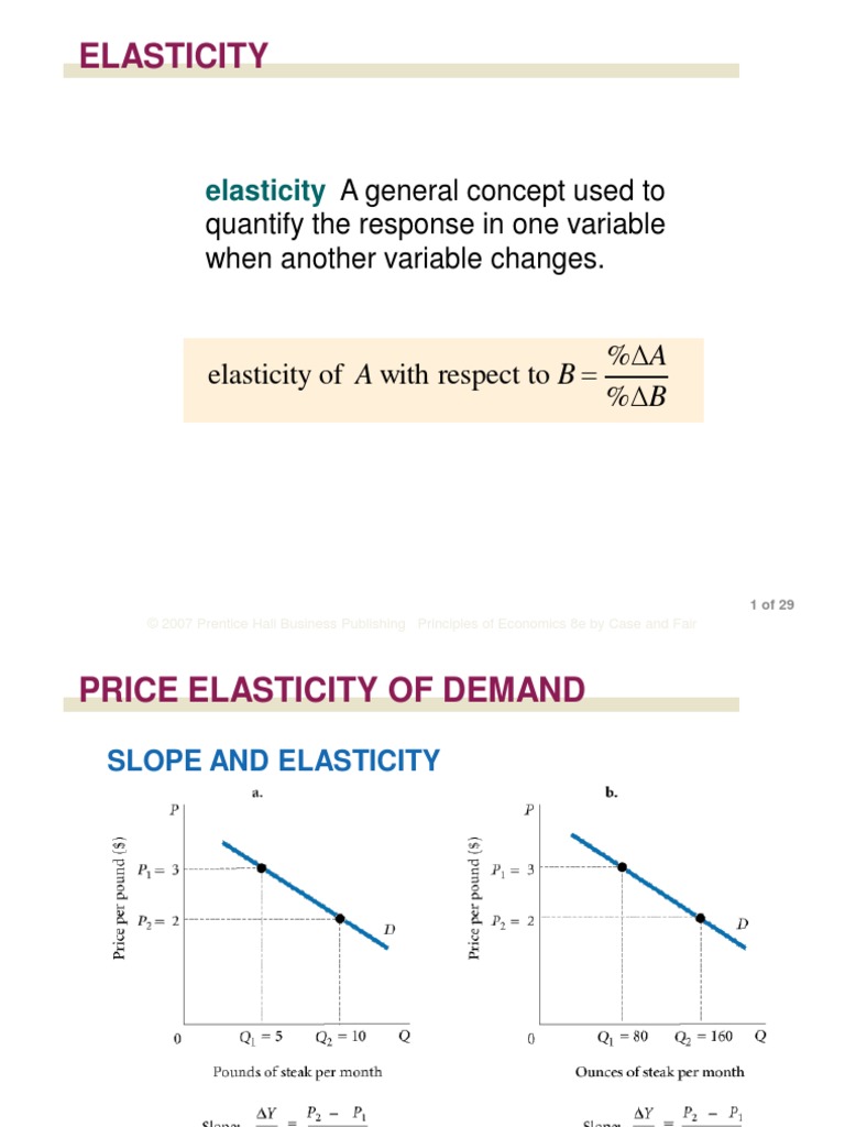 Elasticity | PDF