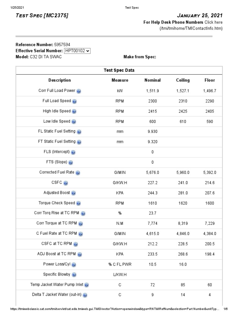 C32B - 2000 BHP - TS | PDF | Engines | Diesel Engine