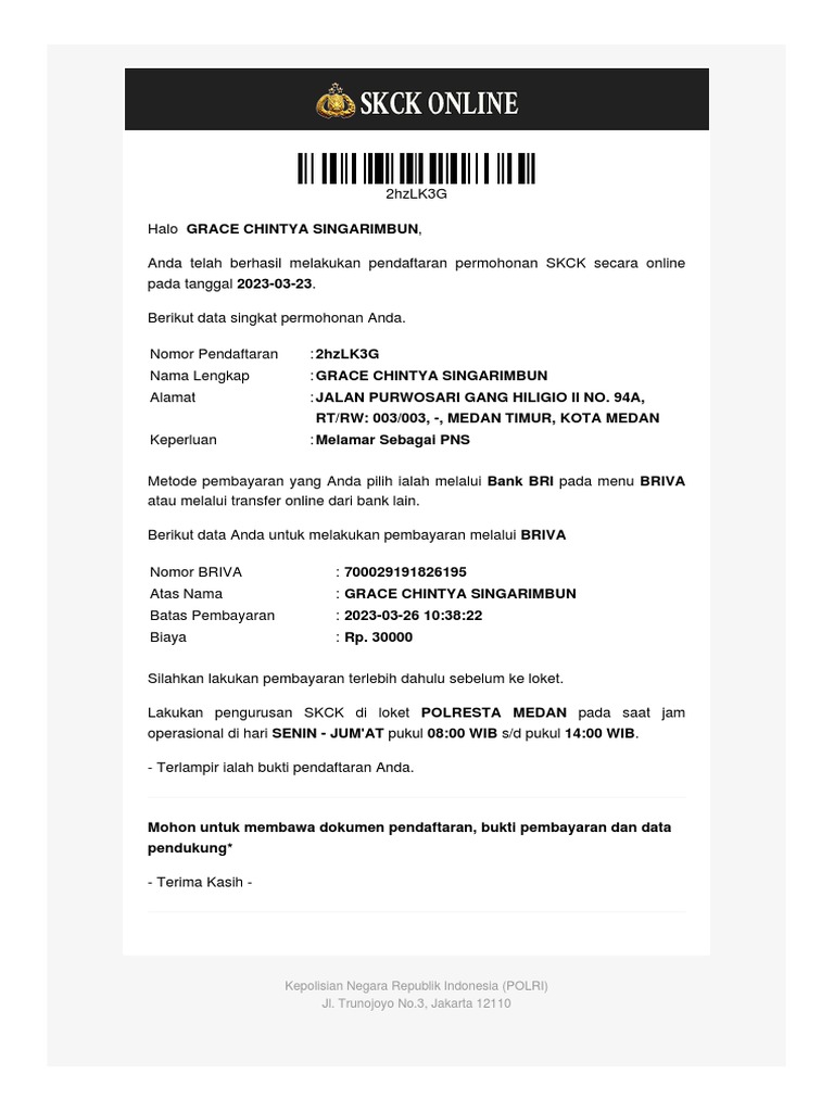 RT/RW: 003/003, - , Medan Timur, Kota Medan | PDF