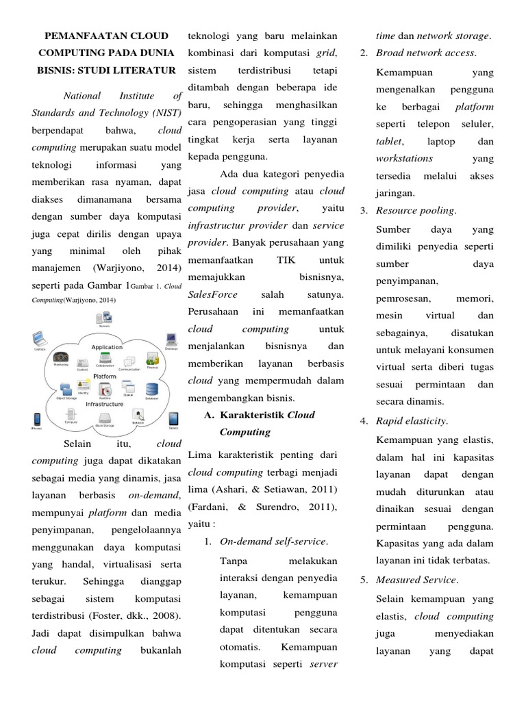 Pemanfaatan Cloud Computing dalam Bisnis | PDF