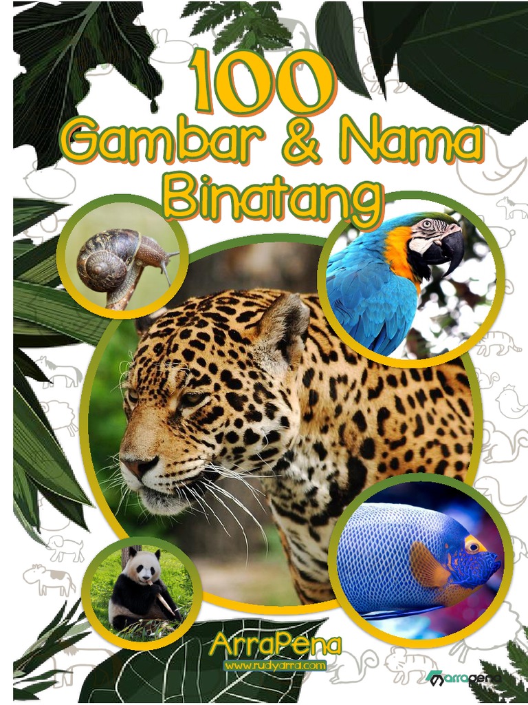 100 Gambar Dan Nama Binatang Untuk Anak (ArraPena) | PDF