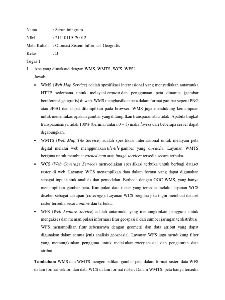 WMS, WMTS, WCS, WFS | PDF