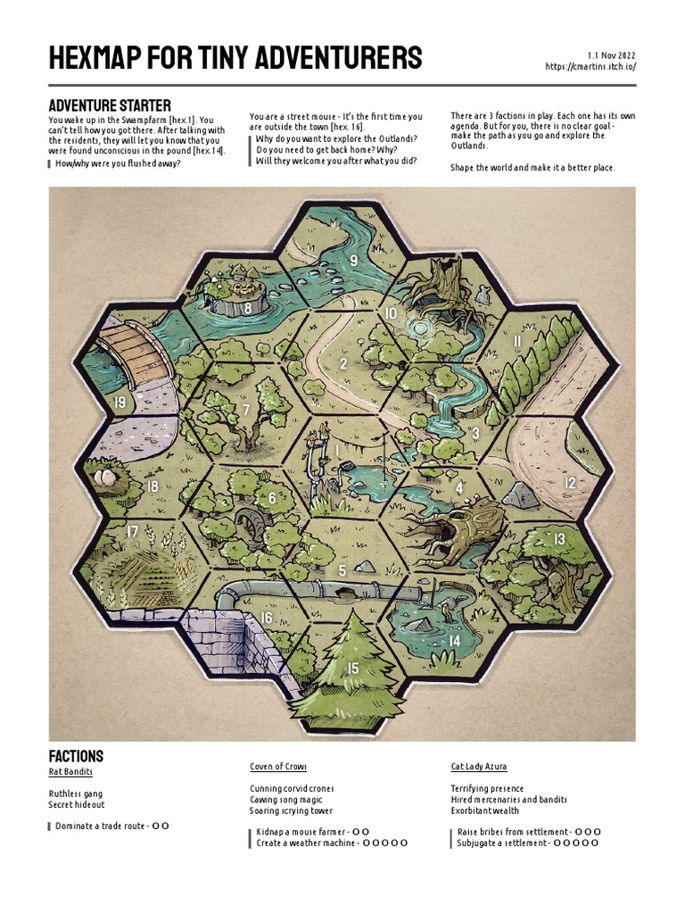 Mausritter Map 01 | PDF | Mouse
