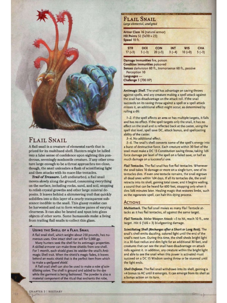 Flail Snail Monster | PDF