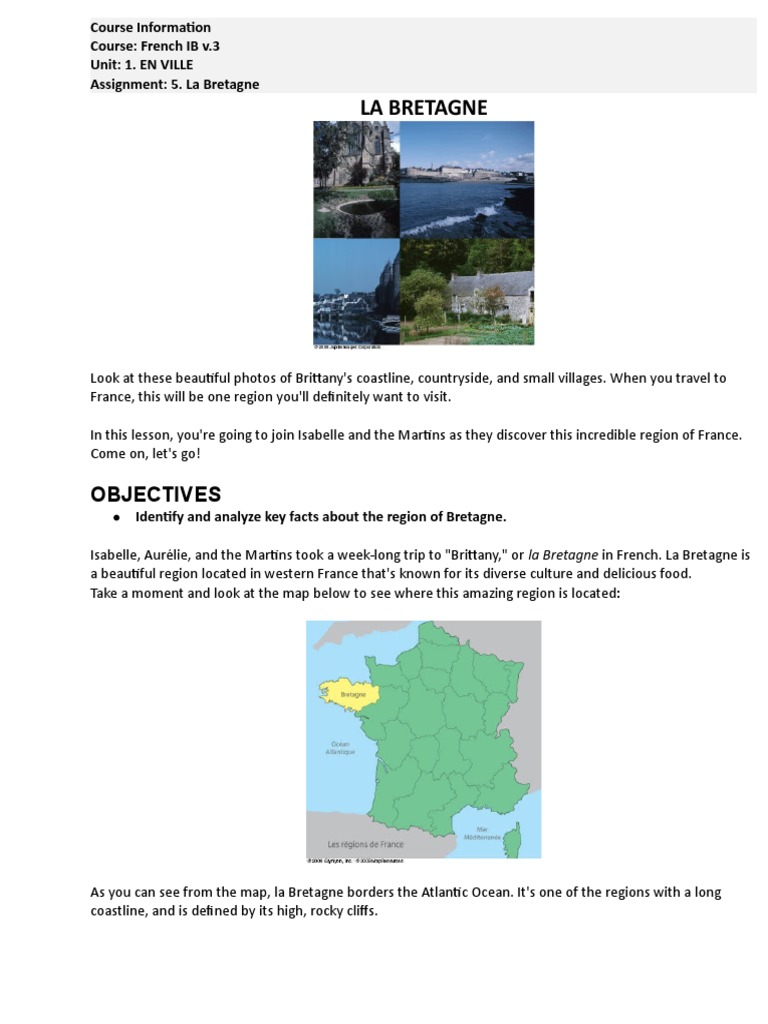 Assignment5 La Bretagne | PDF | Brittany