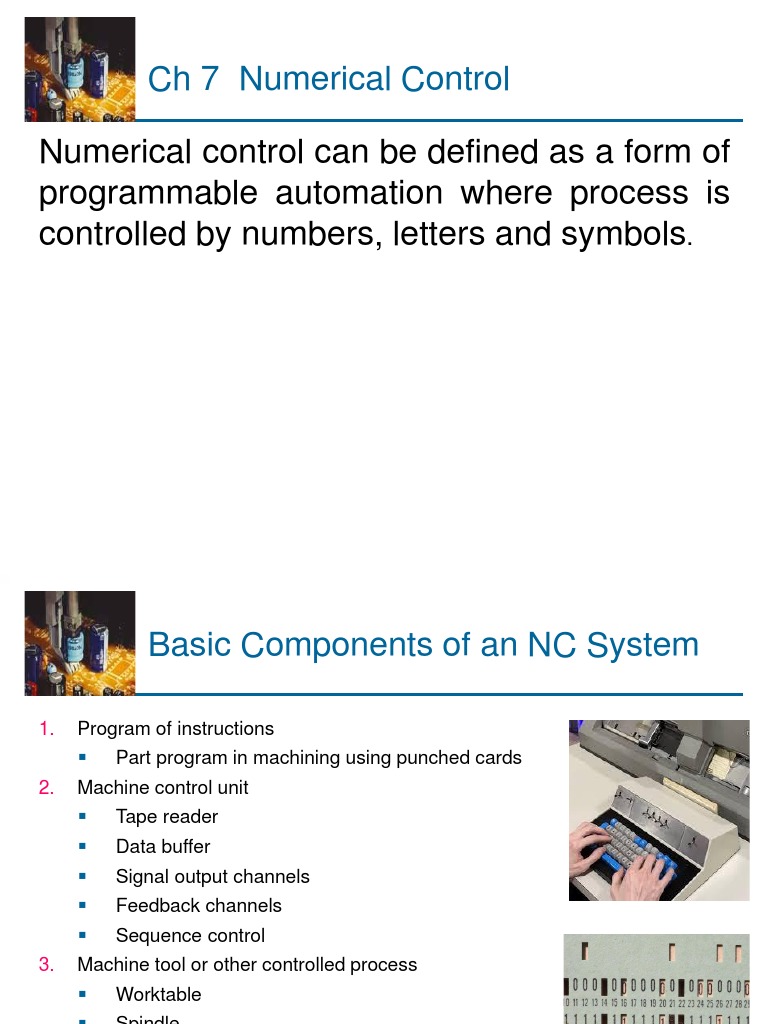CH 7 Numerical Control | PDF | Manufactured Goods | Engineering