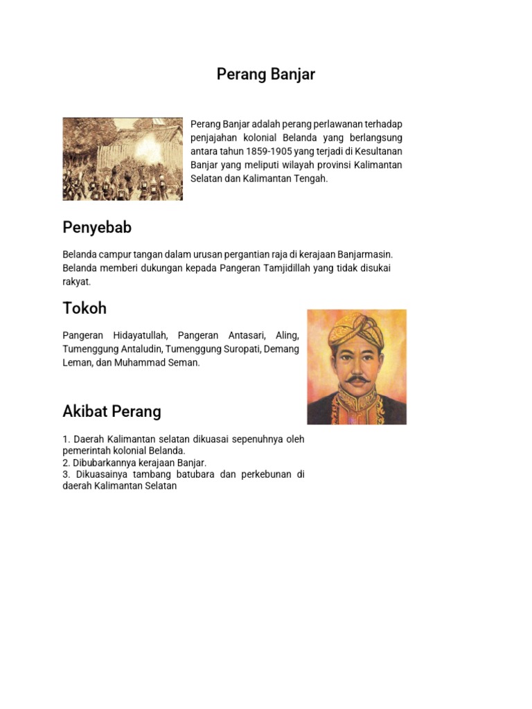 Perang Banjar | PDF