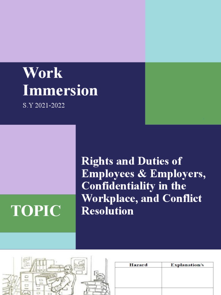 Work Immersion | PDF | Occupational Safety And Health | Employment