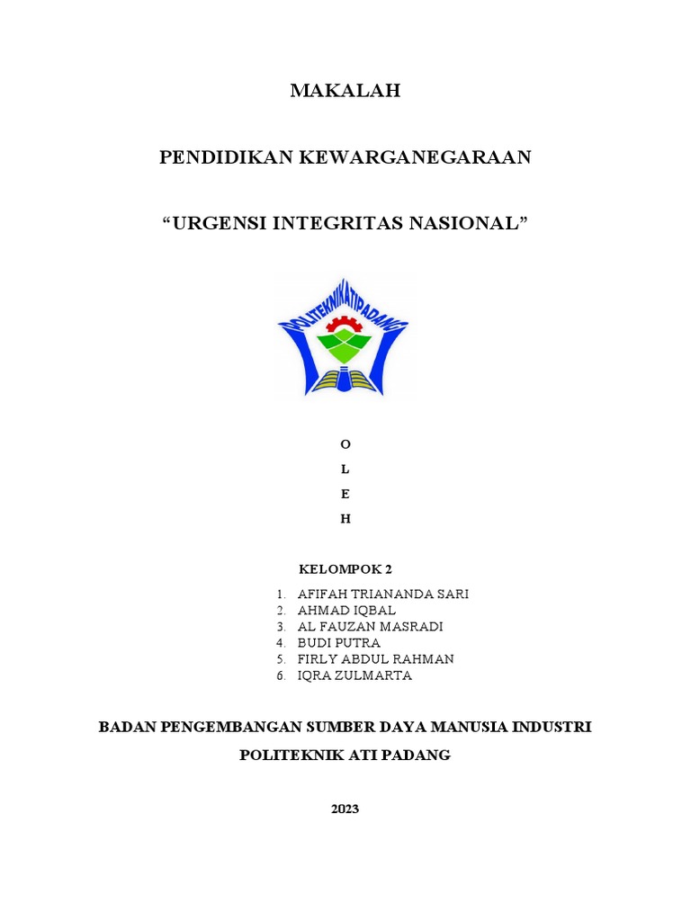 Makalah PKN KLP 2 | PDF