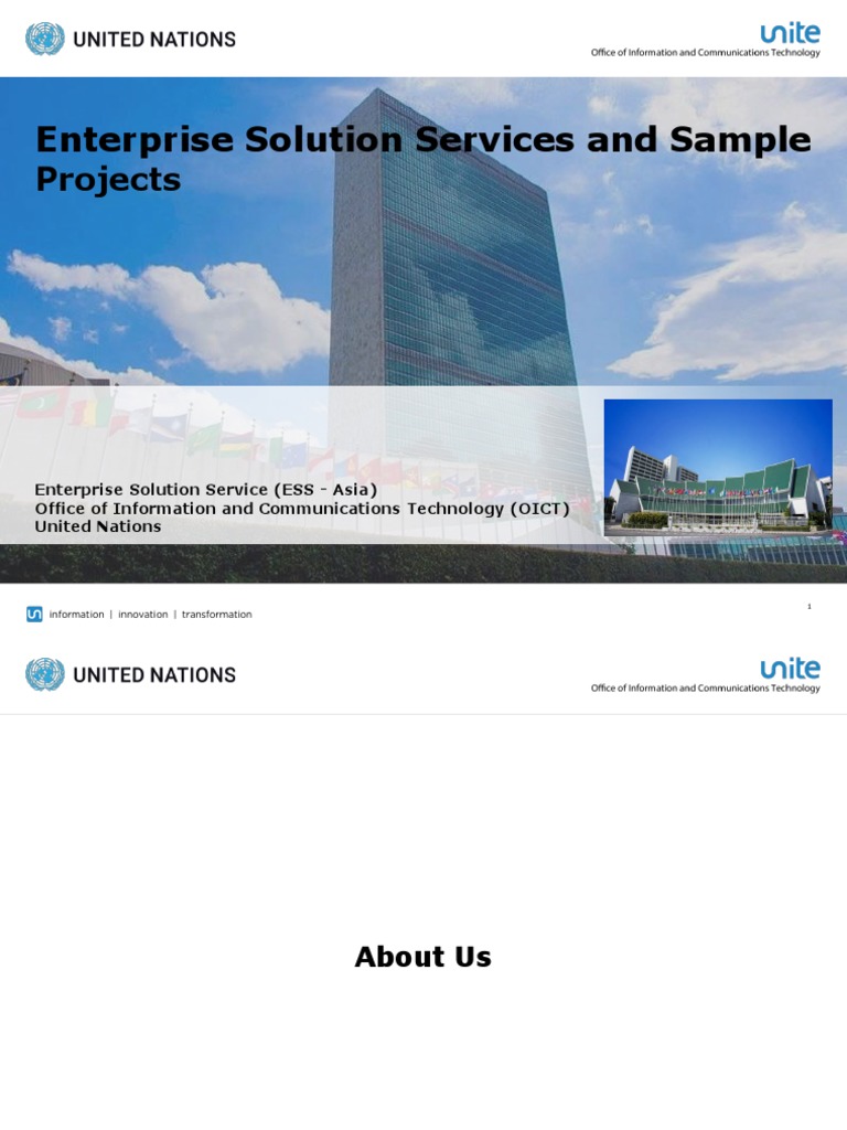 Enterprise Solution Service (ESS - Asia) and Sample Projects | PDF ...