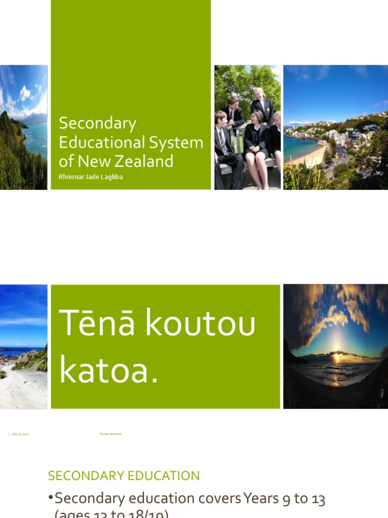 Secondary Educational System of New Zealand | PDF | Curriculum | New ...