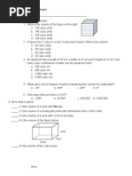 4th-Periodic-Test-Math-2022-2023 | PDF | Area | Volume