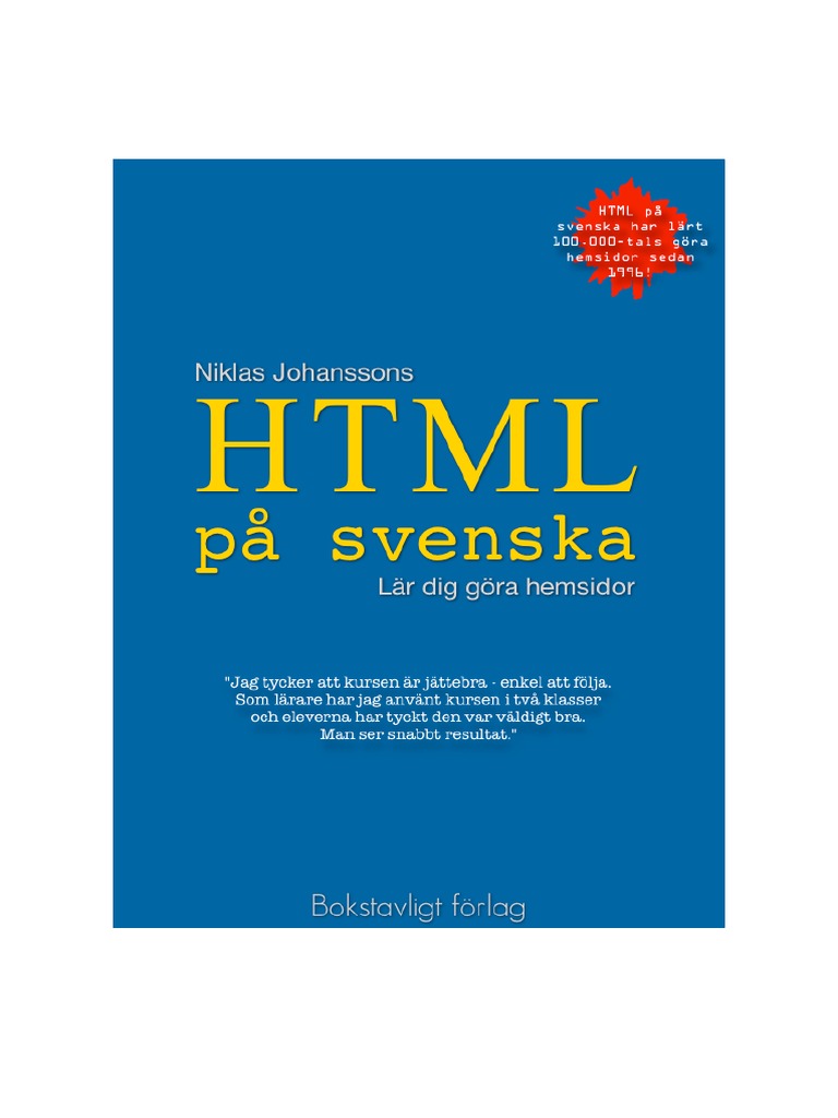 HTML (In Swedish) | PDF