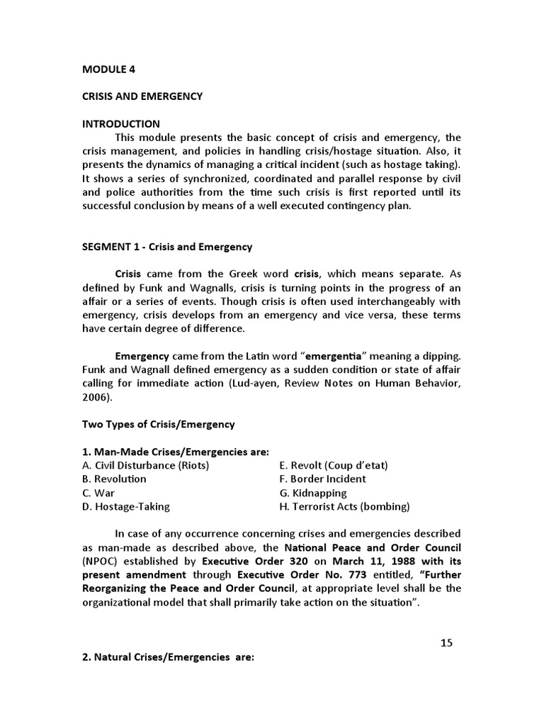 MOD 4 Disp Reso | PDF | Natural Hazards | Disasters
