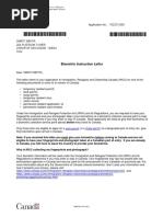 Biometric Instruction Letter | PDF | Human Migration | Immigration