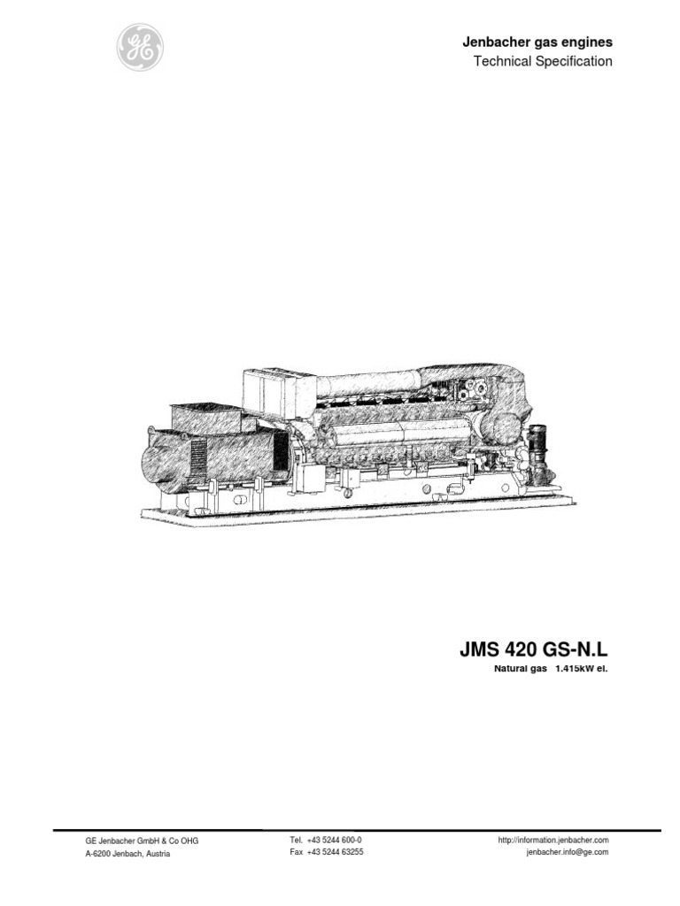 JMS 420 GS-N.L: Technical Specification | PDF | Engines | Piston