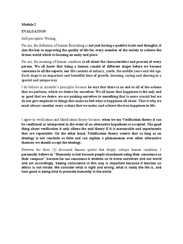 Evaluation - Module 2 | PDF