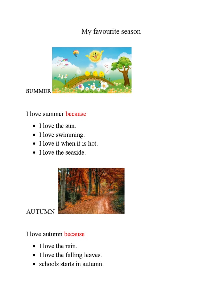 My Favourite Season | PDF