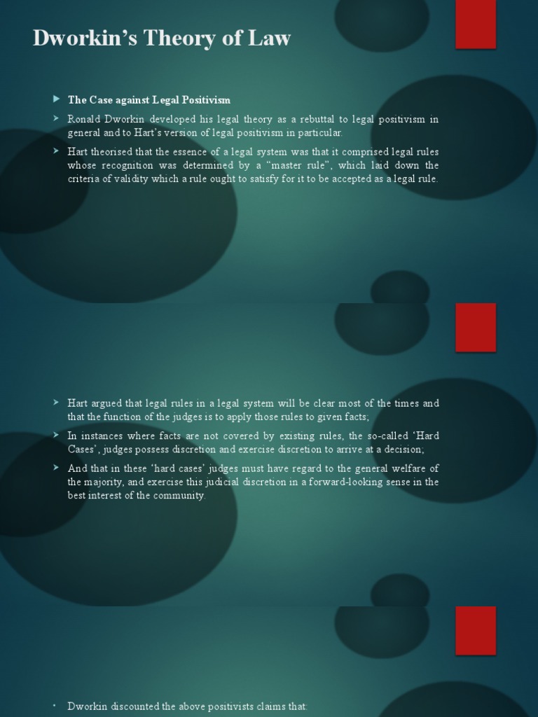 Dworkin’s Theory of Law | PDF | Integrity | Jurisprudence