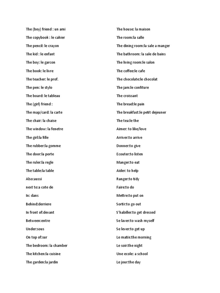 French Mock 2 Revision | PDF