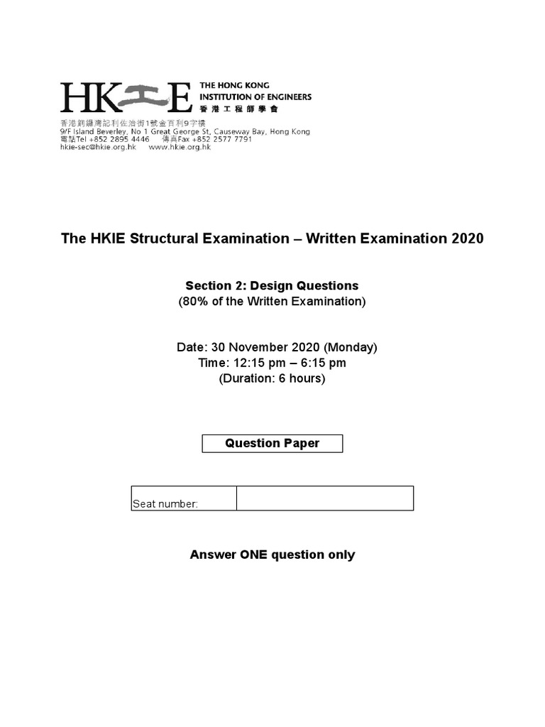 Hkie Paper 2020 | PDF | Deep Foundation | Column