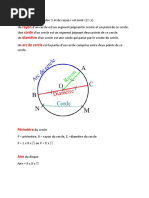 Le Cercle Et Le Disque | PDF | Cercle | Triangle