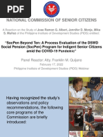 National Commission on Senior Citizens Overview | PDF | Social Policy ...