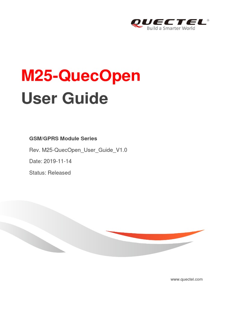 M25-QuecOpen User Guide V1.0 | PDF | General Packet Radio Service ...