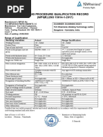 Sample API 1104 Wps | PDF | Welding | Construction