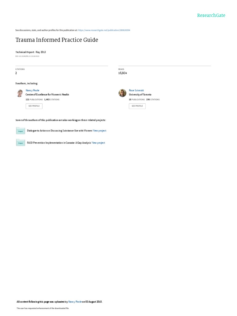 Trauma Informed Practice | PDF | Psychological Trauma | Child Abuse