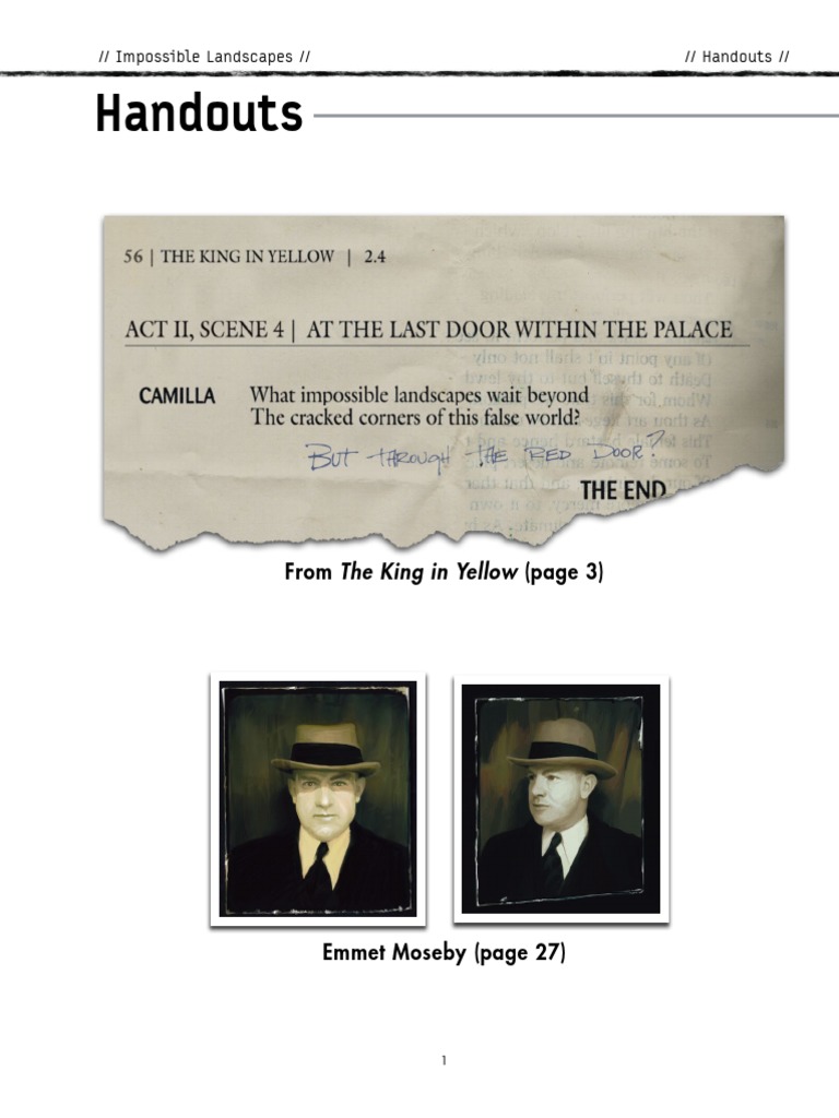 DG - Impossible Landscapes - Handouts | PDF | Publishing | Written ...