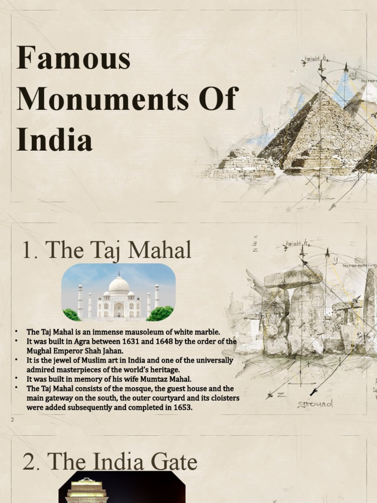 Famous Monuments of India | PDF