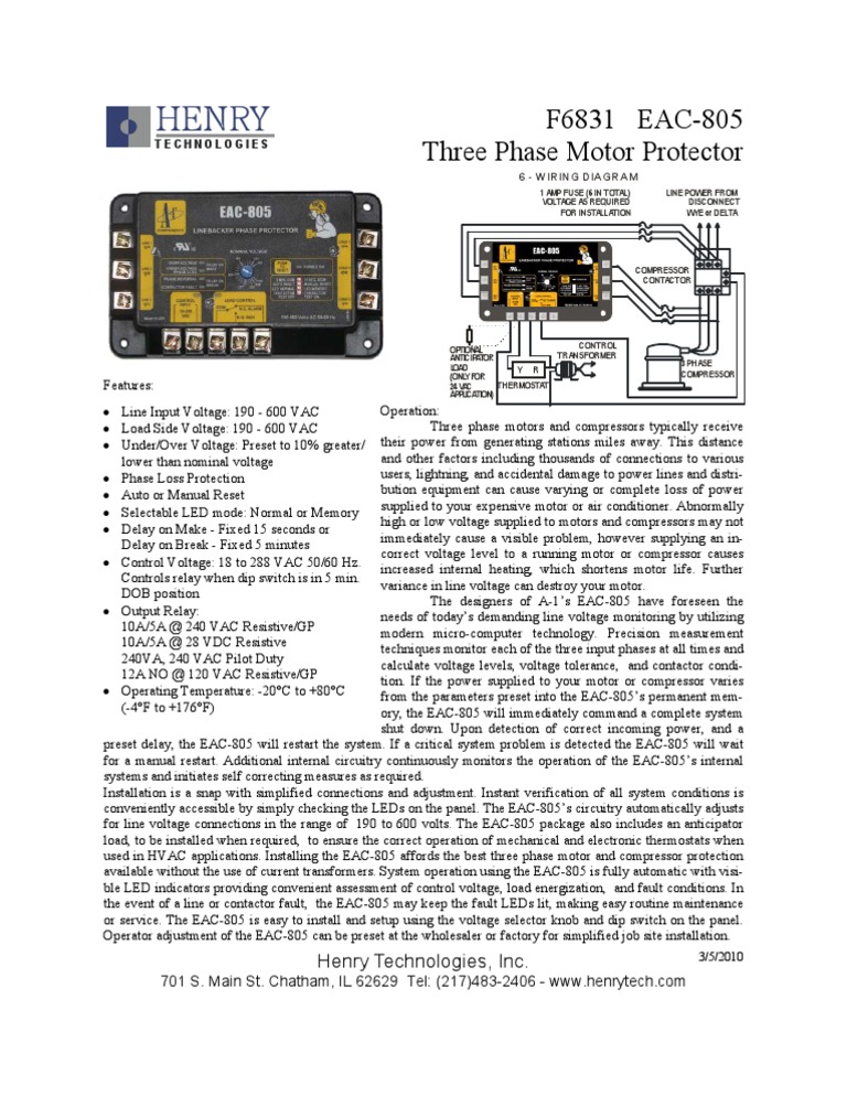 Eac 805 | PDF | Power Supply | Relay