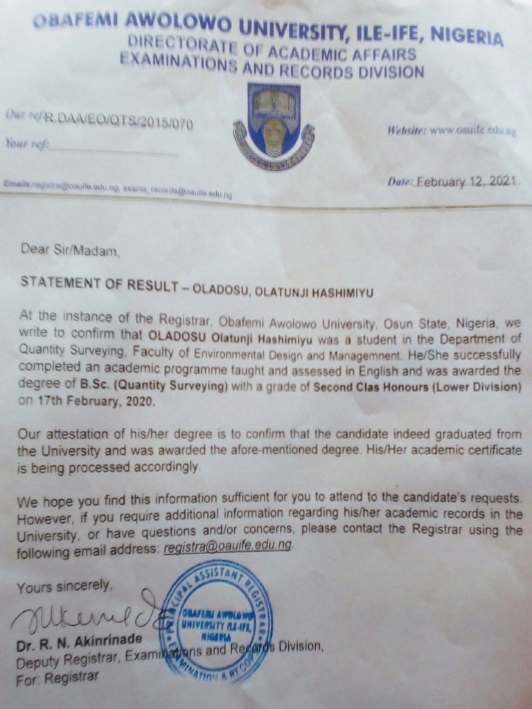 Oau Cert | PDF