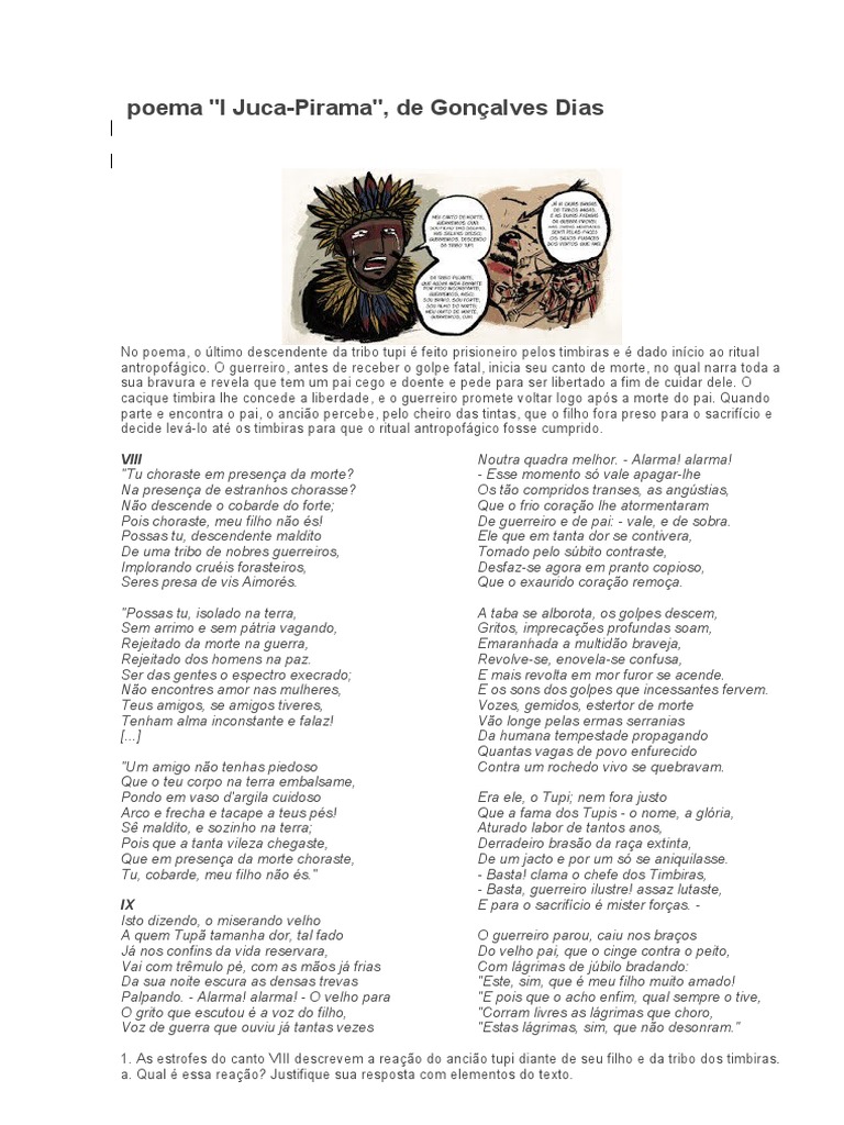 poema juca pirama | PDF | Romantismo